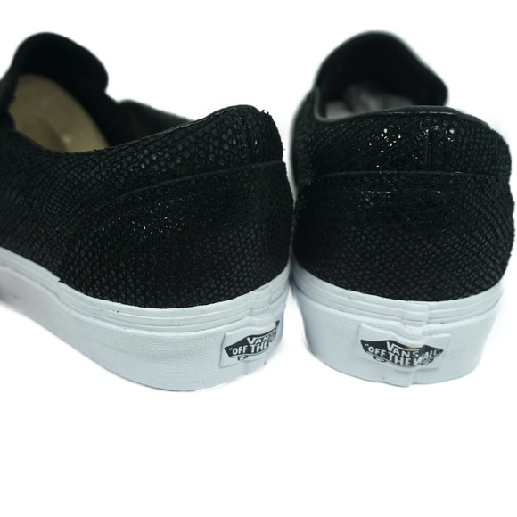Vans | Shoes | Vans Classic Slip On Pebble Snake Black Mens | Poshmark